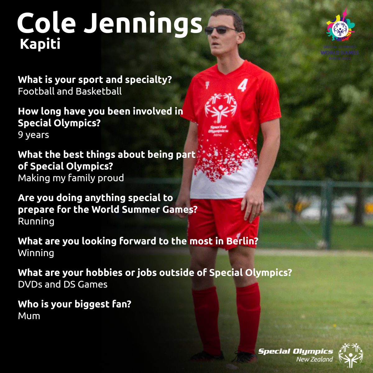 World Summer Games: Football Team - Special Olympics New Zealand